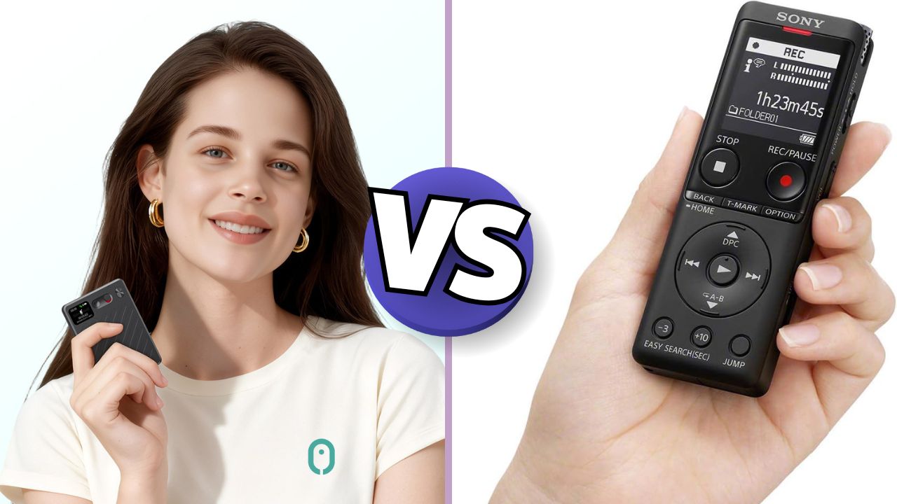 Ailith RecNote vs Traditional Recorder (Sony UX570): The Generational